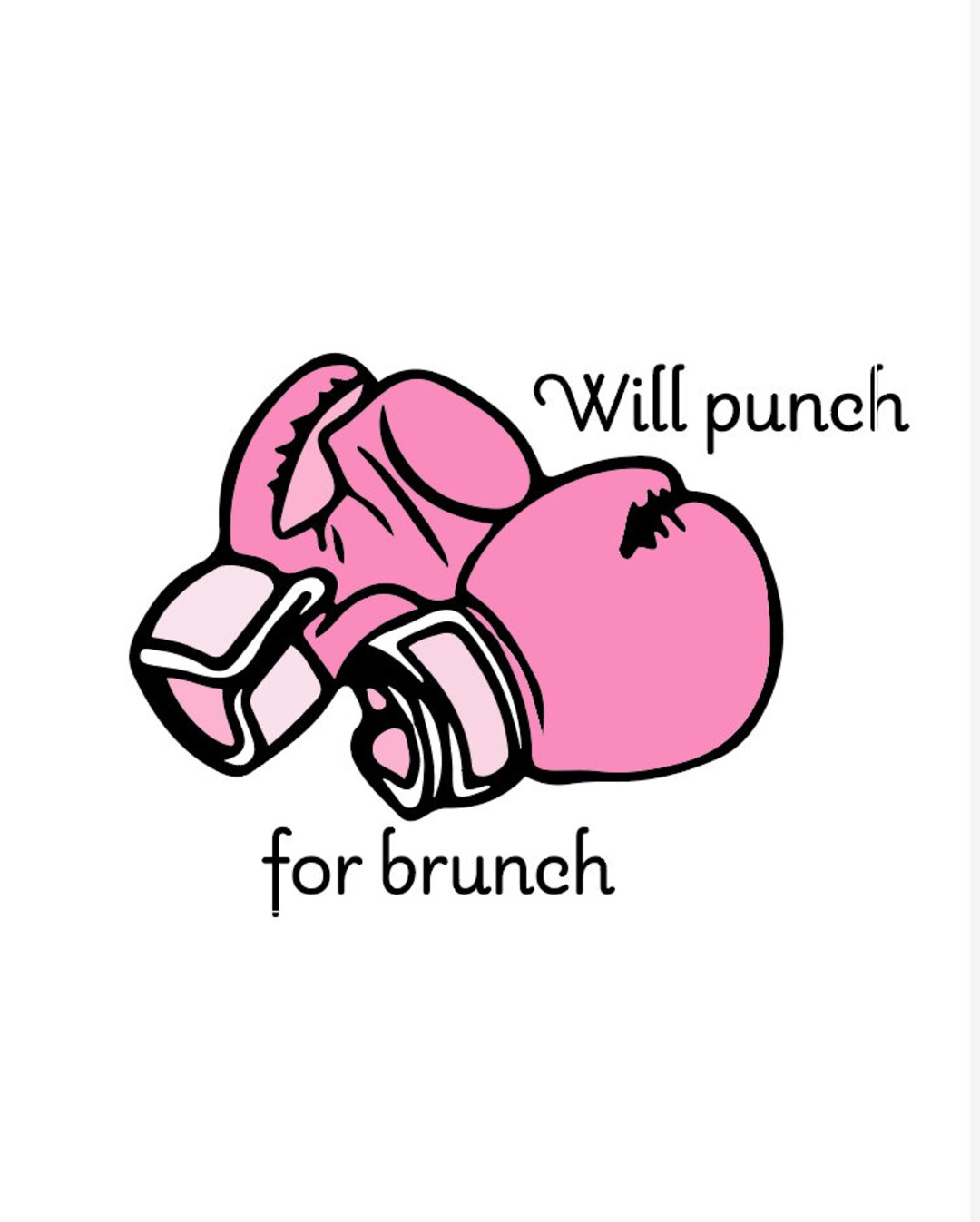 Will Punch for Brunch Boxing Gloves SVG - Etsy