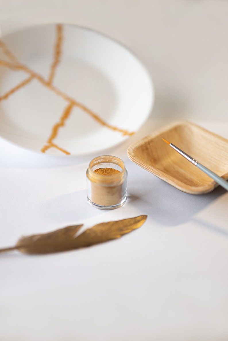Gold or Silver Kintsugi Powder - Etsy