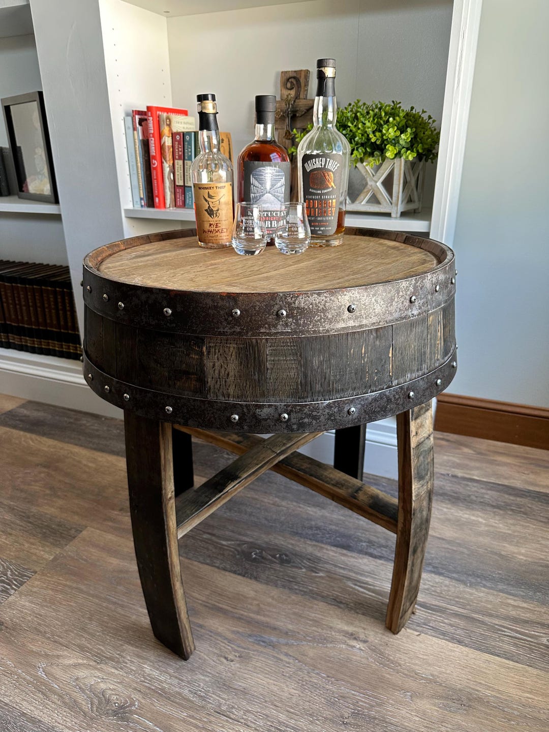 Bourbon Whiskey Barrel End Table - Etsy
