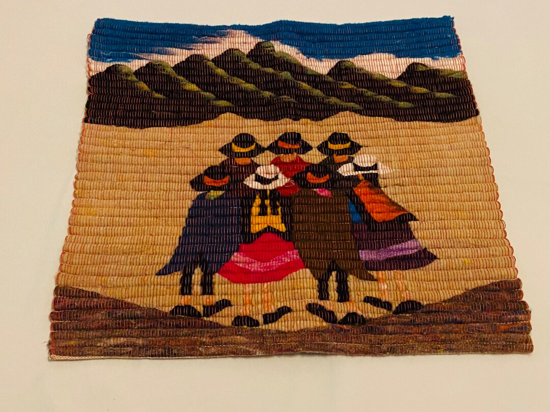 Peruvian Hand Woven Tapestry- “familia”. One Big Happy Family ! - Etsy