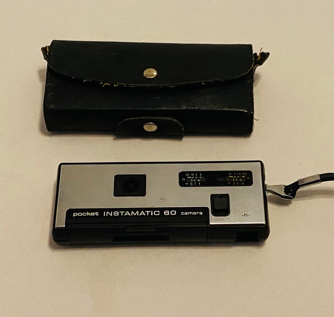 KODAK Pocket Instamatic 60 Camera With Leather Case Belt Attachment ...