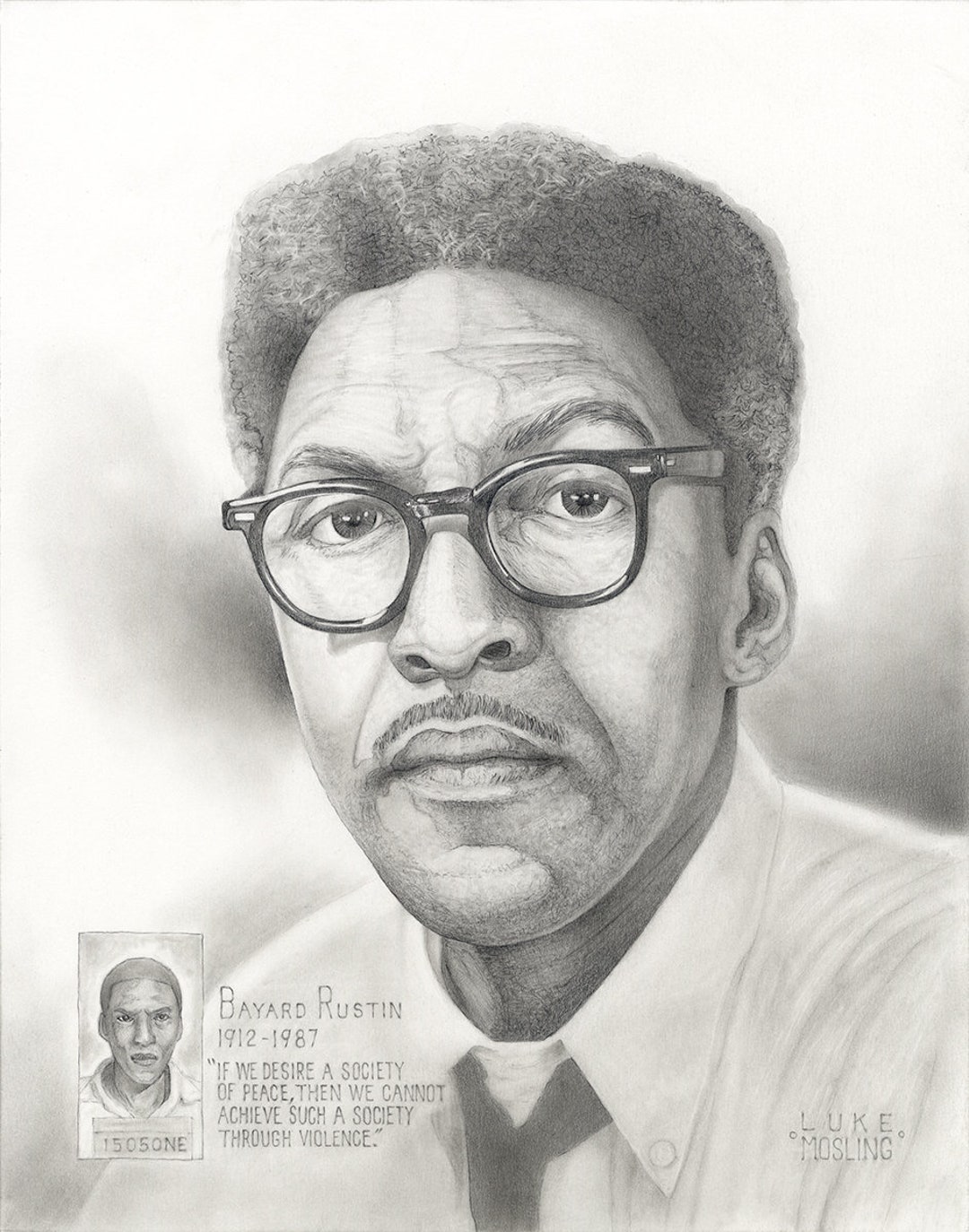 Bayard Rustin Portrait / Civil Rights Icon - Etsy