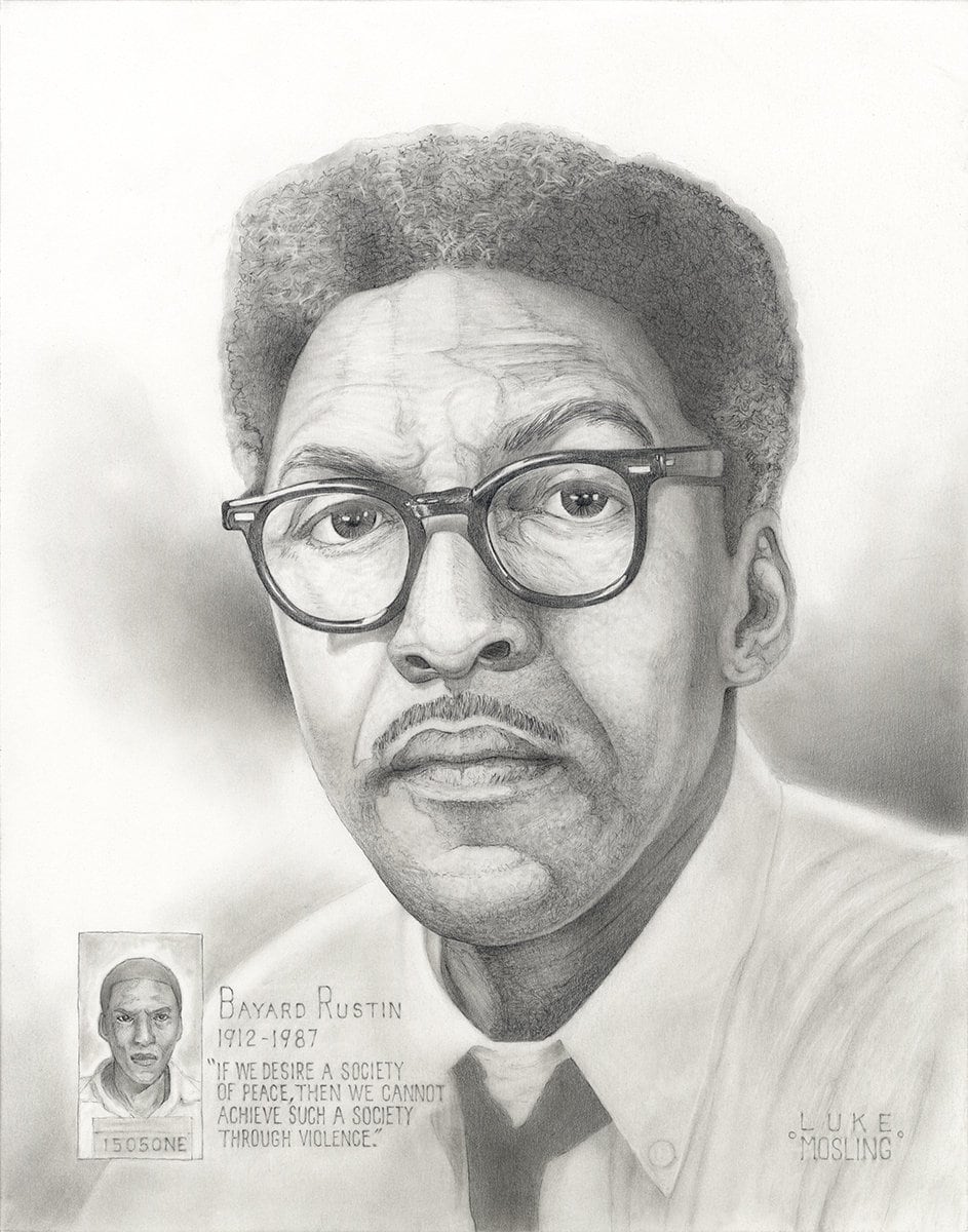 Bayard Rustin Portrait / Civil Rights Icon - Etsy