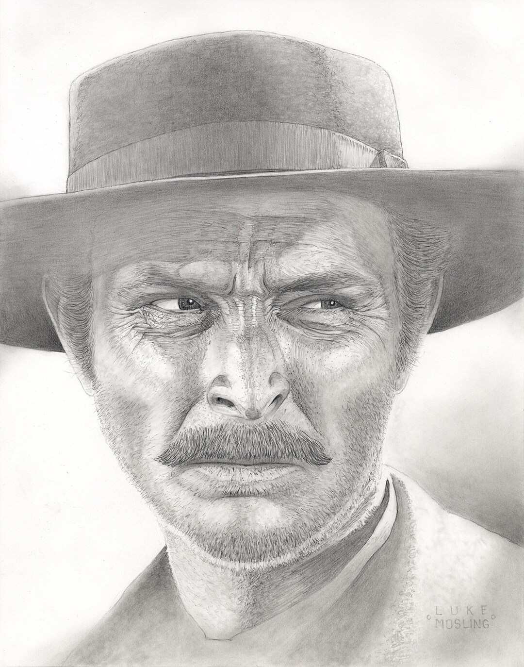 Lee Van Cleef Portrait / Actor / Western - Etsy