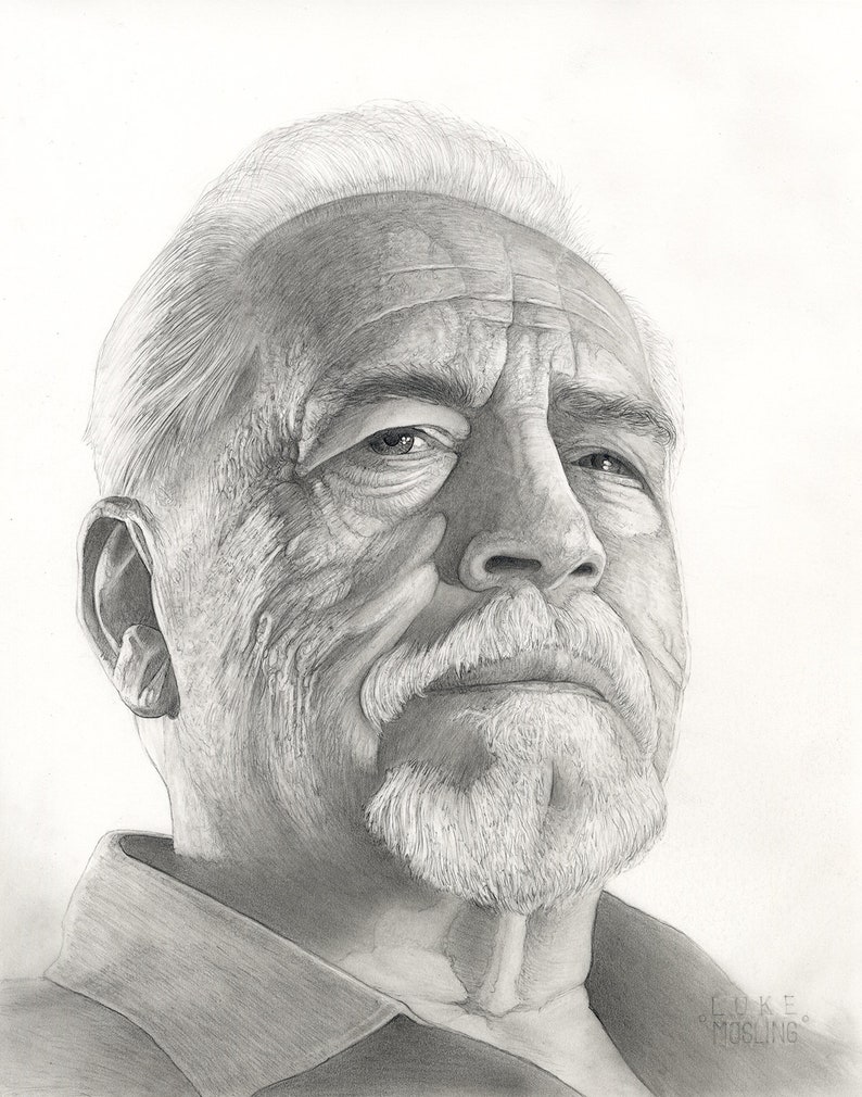 Brian Cox Portrait / Succession / Actor - Etsy