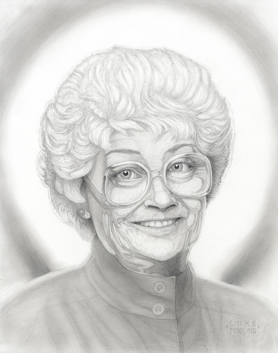Golden Girls: Sophia Petrillo Herald / Estelle Getty Portrait - Etsy