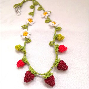 Cottagecore Style Necklace, Handmade Fairycore Choker, Unique Realistic ...