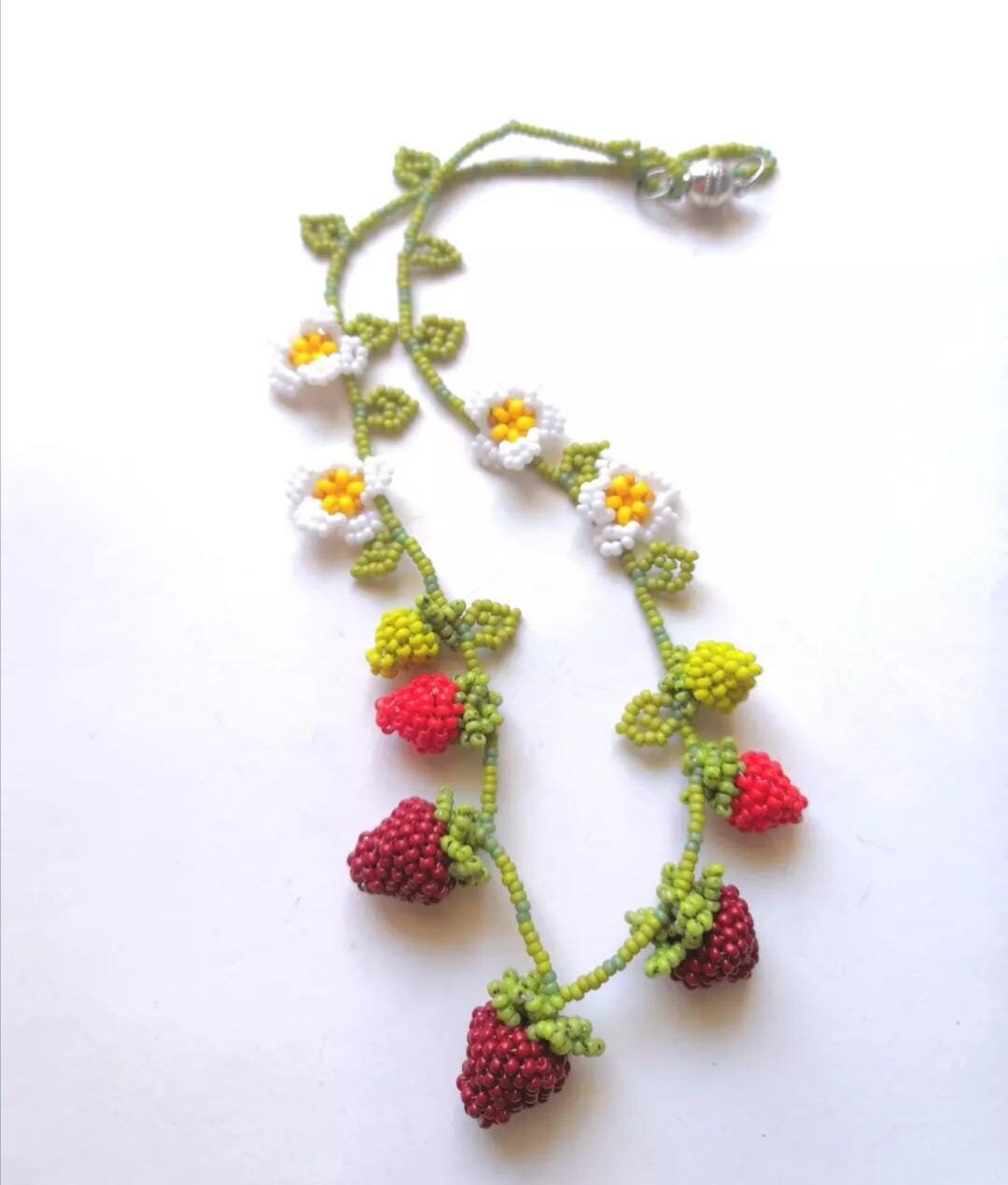 Cottagecore Style Necklace, Handmade Fairycore Choker, Unique Realistic ...