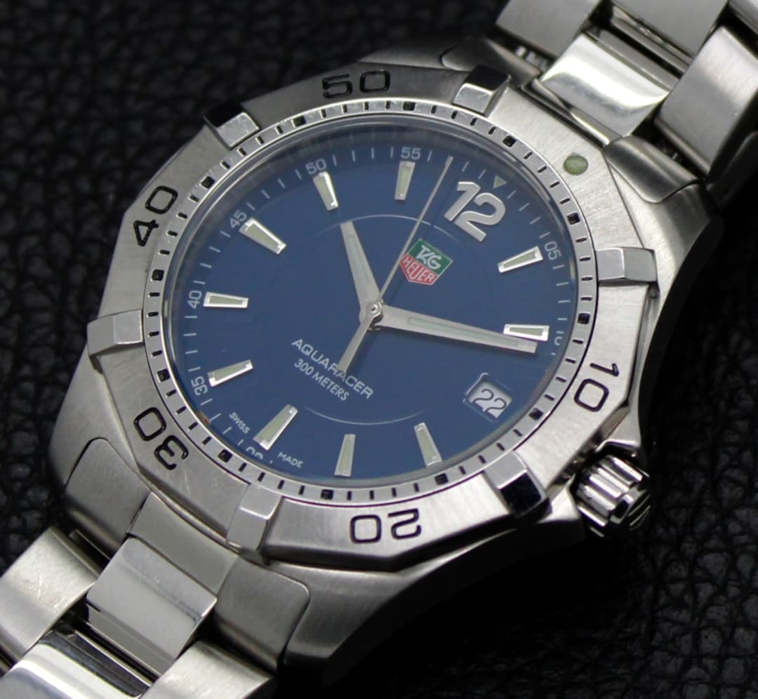 Tag Heuer Aquaracer 300m Blue WAF1113 Reloj suizo para hombre - Etsy México