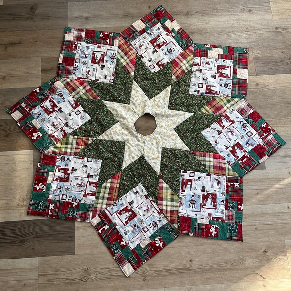 60” Tree Skirt Quilted - Etsy
