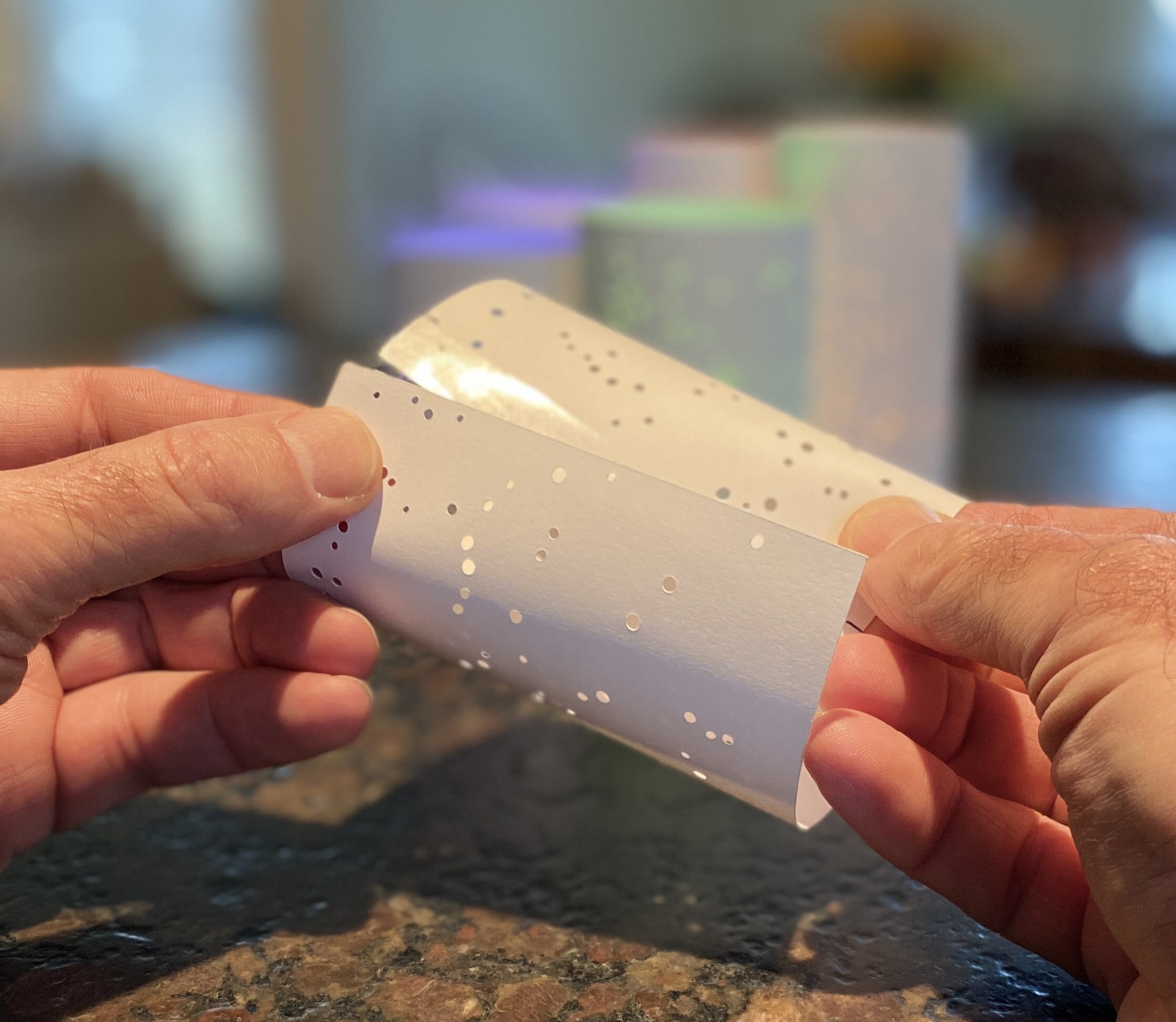 Elegant Cylinder Star Luminaries for LED Votive Candles. Set of 5 ...