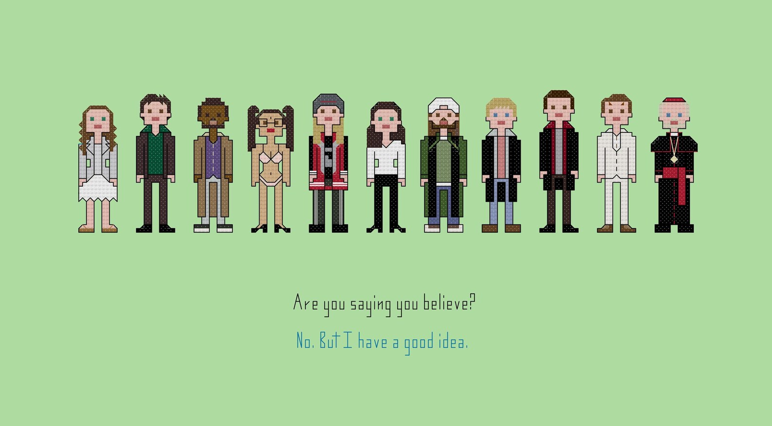 Parody Dogma Cross Stitch Pattern Digital Download - INSTANT DOWNLOAD ...