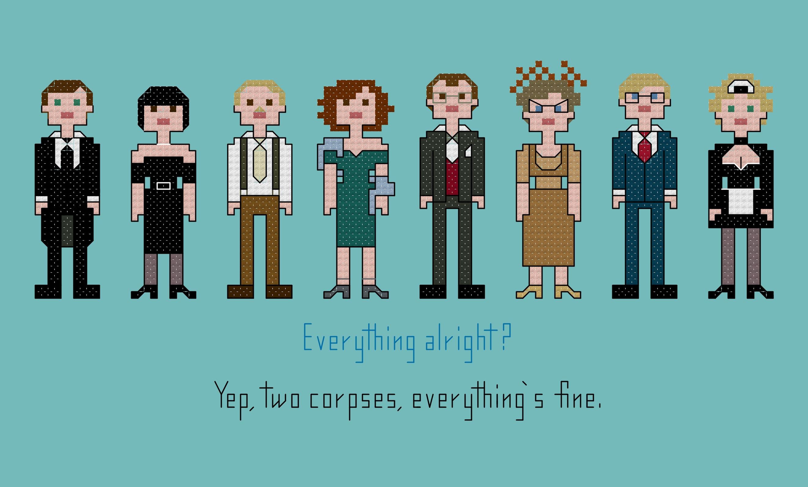 Parody Clue (1985) Movie Cross Stitch Pattern Digital Download ...