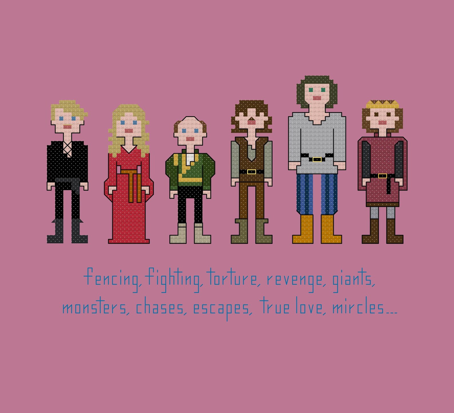 Parody the Princess Bride Cross Stitch Pattern Digital | Etsy