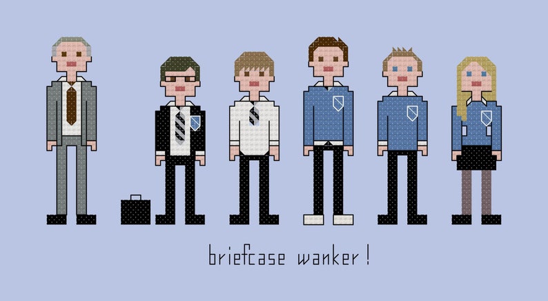 Parody the Inbetweeners Cross Stitch Pattern Digital Download - INSTANT ...