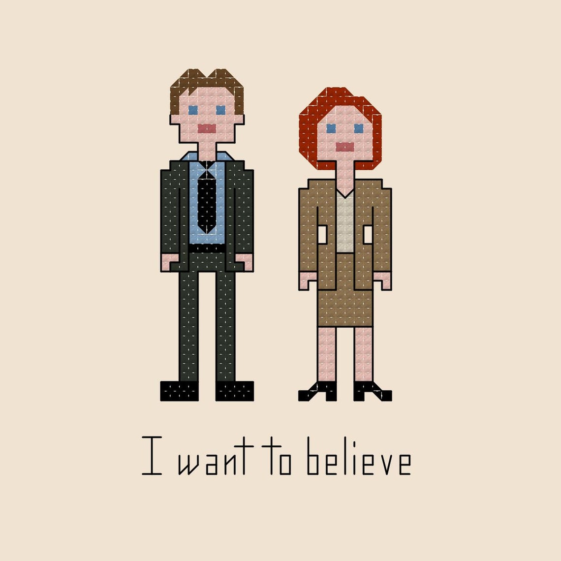 Parody the X-files Cross Stitch Pattern Digital Download - INSTANT ...