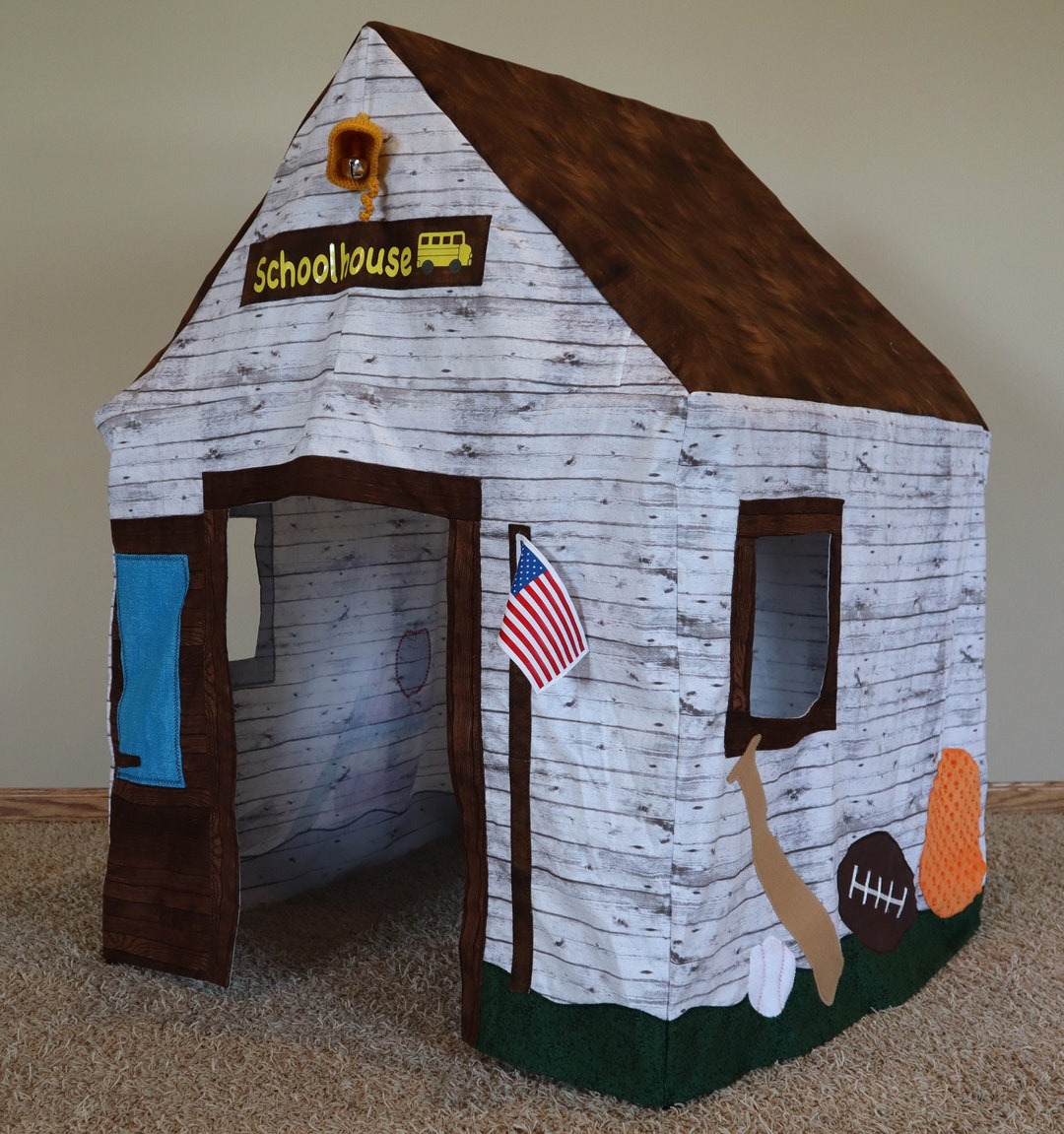 Children's Fabric Playhouse School - Etsy