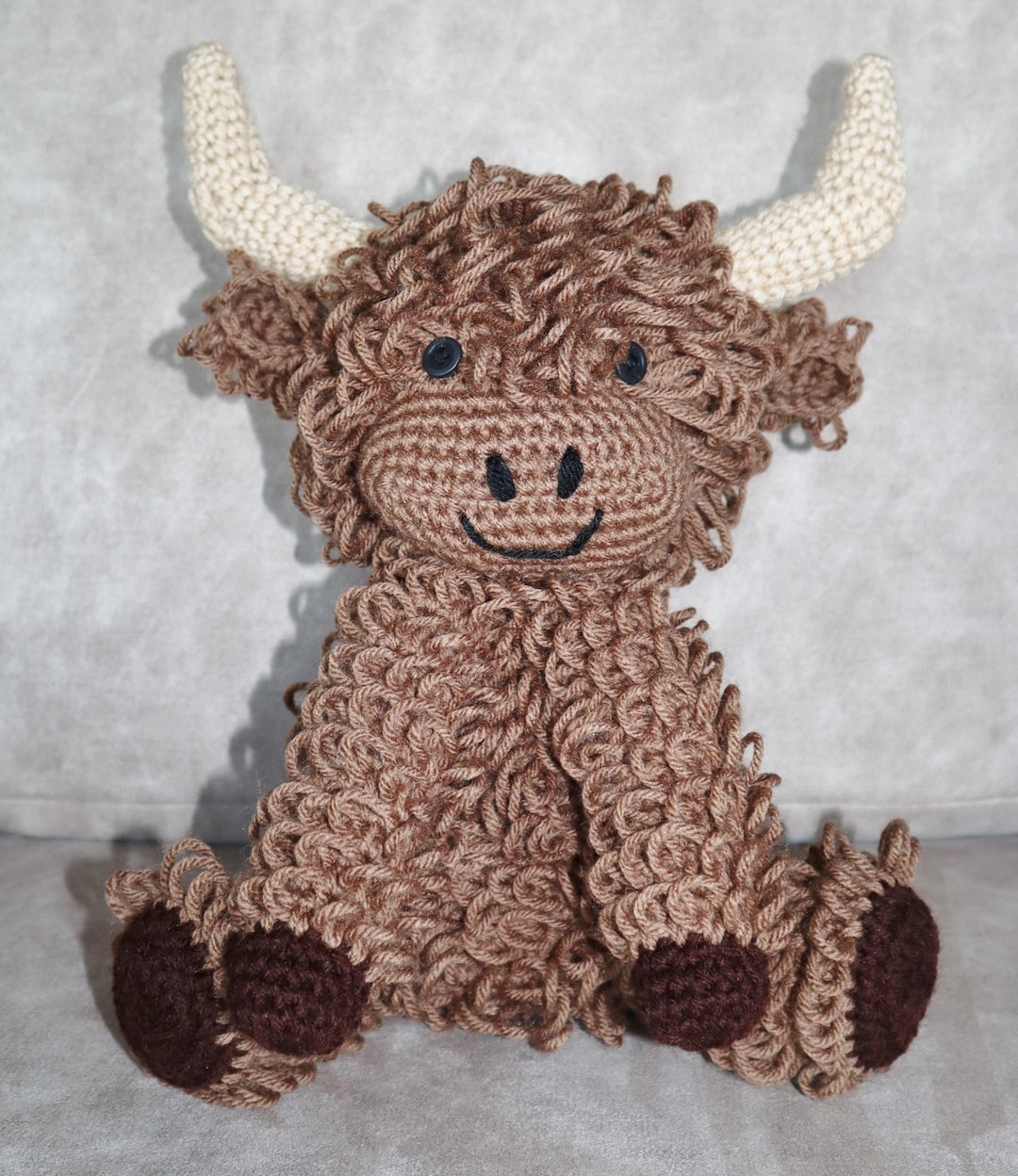 Handmade Crocheted Highland Cow Hairy Coo Yak Amigurumi - Etsy