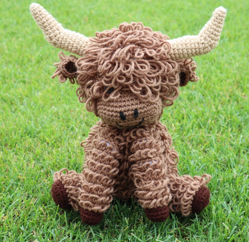 Handmade Crocheted Highland Cow Hairy Coo Yak Amigurumi Plushie - Etsy