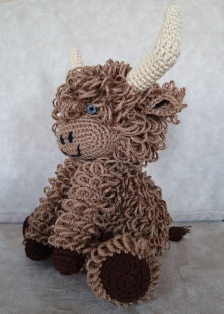 Handmade Crocheted Highland Cow Hairy Coo Yak Amigurumi Plushie - Etsy
