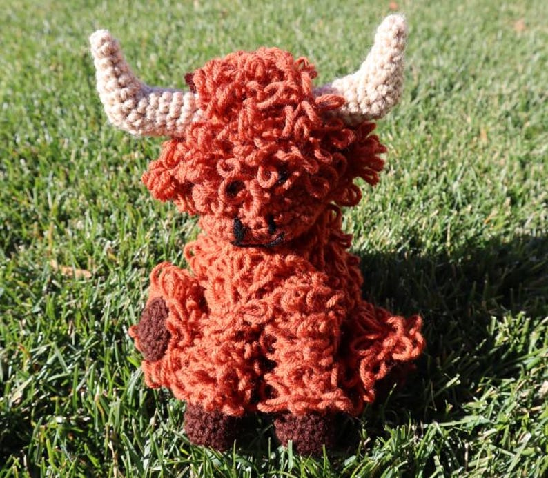 Handmade Crocheted Highland Cow Hairy Coo Yak Amigurumi Plushie - Etsy
