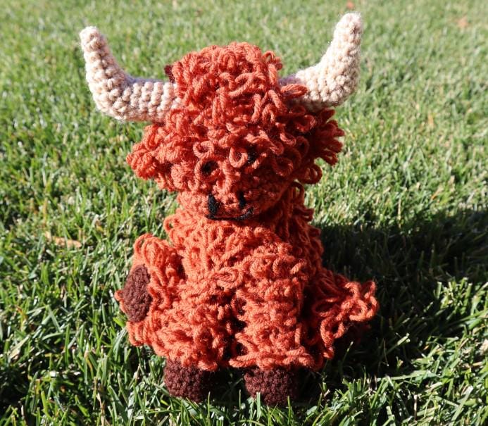 Handmade Crocheted Highland Cow Hairy Coo Yak Amigurumi Plushie - Etsy