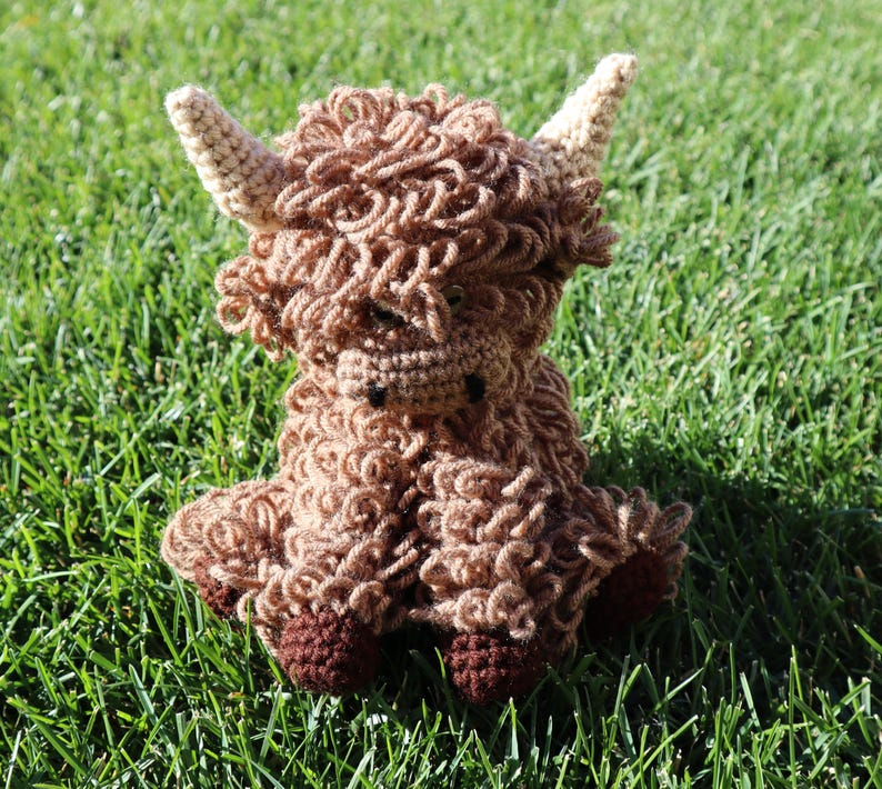 Handmade Crocheted Highland Cow Hairy Coo Yak Amigurumi Plushie - Etsy