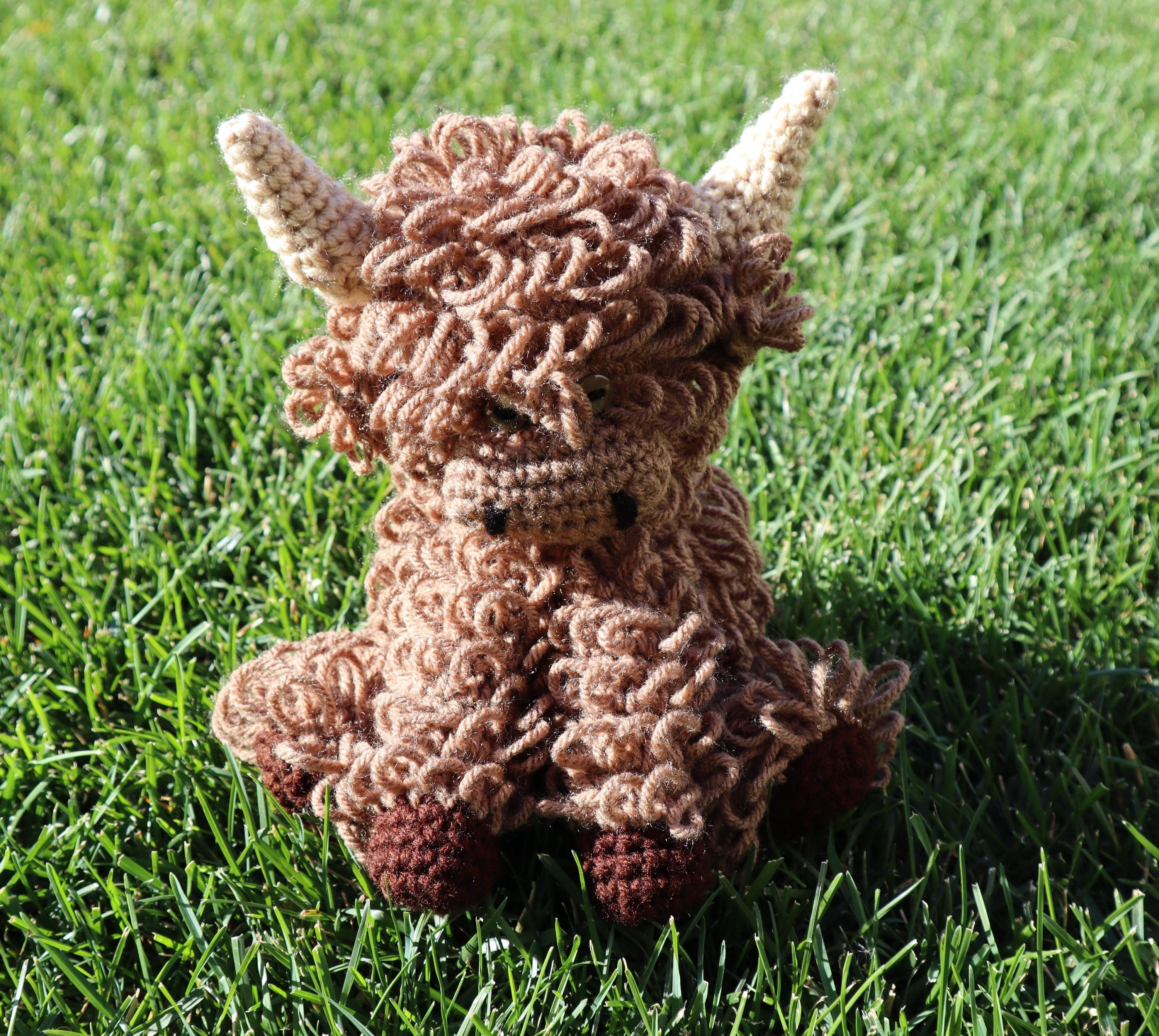 Handmade Crocheted Highland Cow Hairy Coo Yak Amigurumi Plushie - Etsy