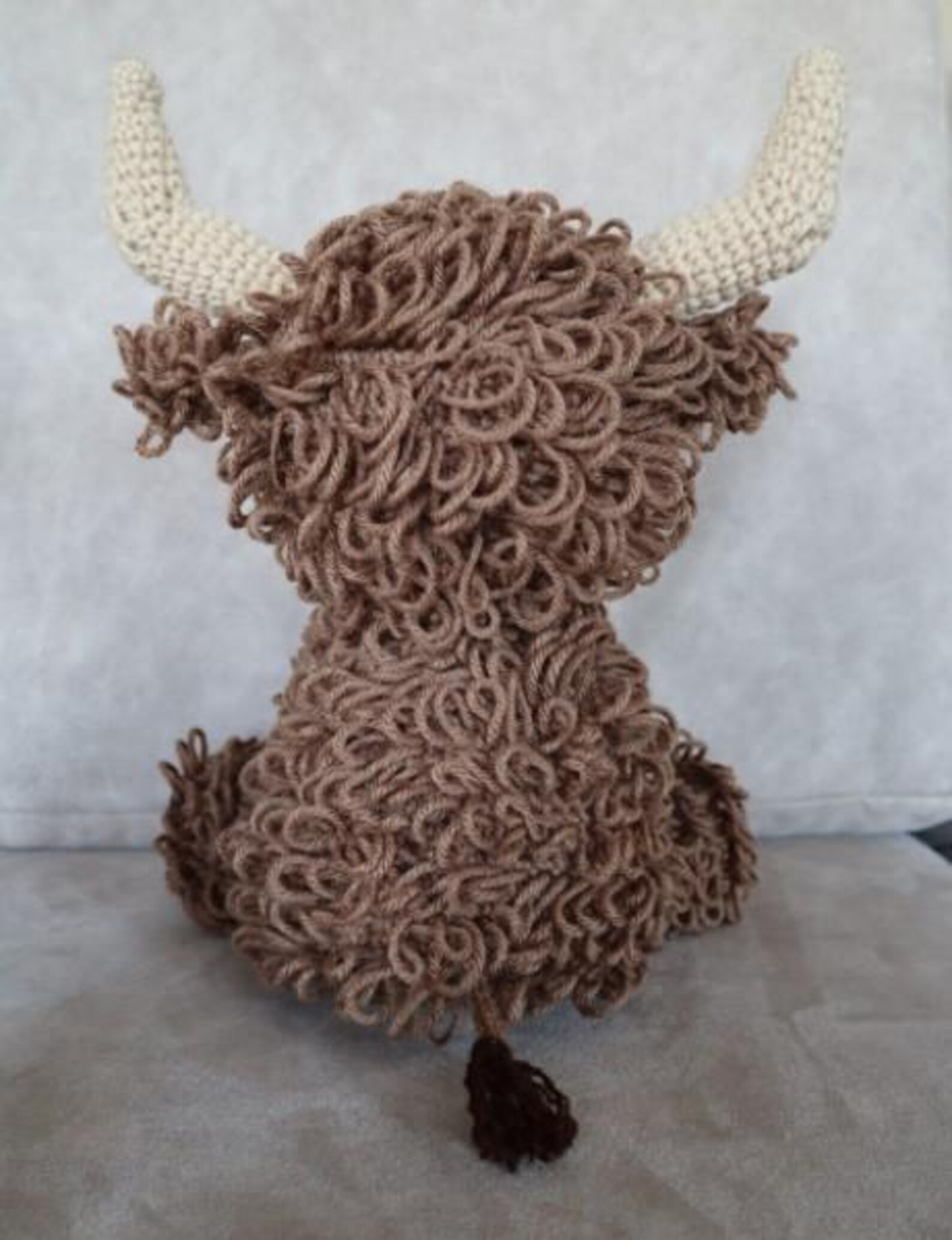 Handmade Crocheted Highland Cow Hairy Coo Yak Amigurumi Plushie - Etsy