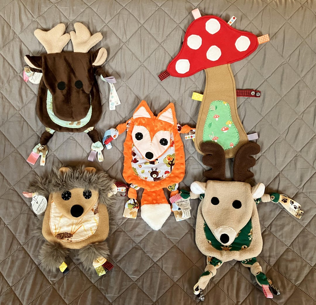 Woodland Sensory Animals Handmade Baby Shower Gift - Etsy