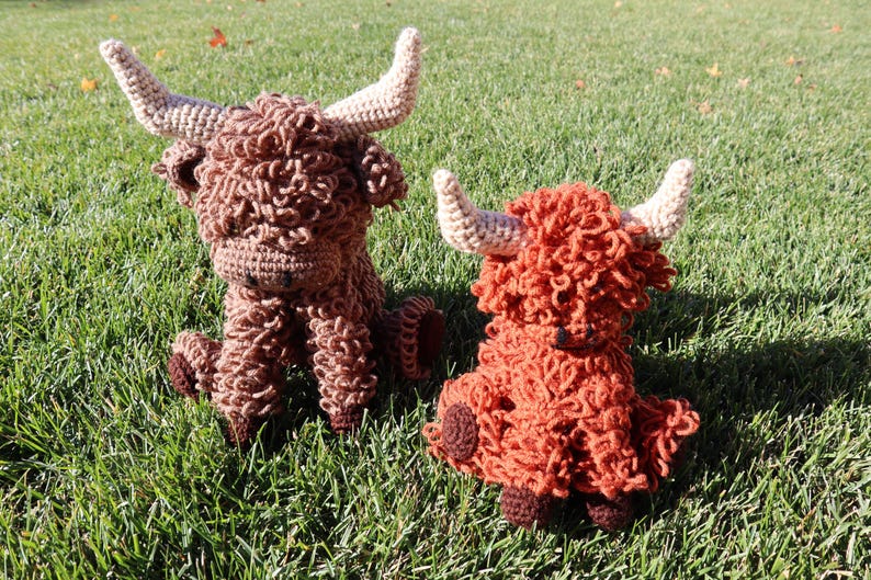 Handmade Crocheted Highland Cow Hairy Coo Yak Amigurumi Plushie - Etsy