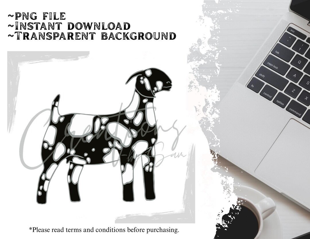 Show Doe Graphic-black Dapple - Etsy