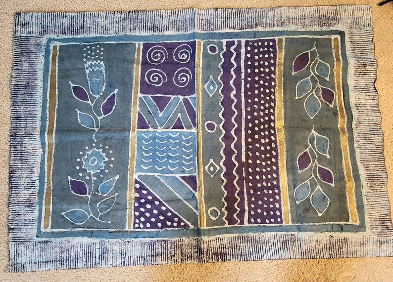 Vintage Batik Cotton Panel Circa 1990's - Etsy