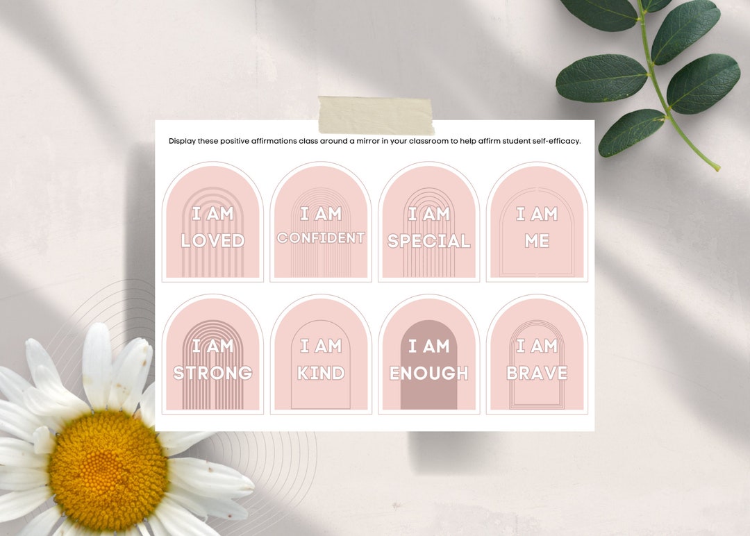 Affirmation Cards Positive Quote Flash Cards Affirmations - Etsy