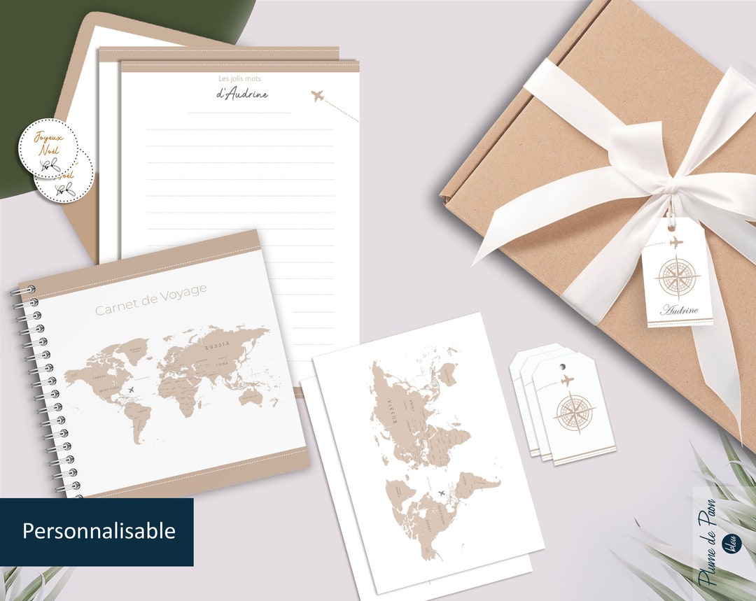 Travel Stationery Box - Personalized Travel Stationery Box or Set ...