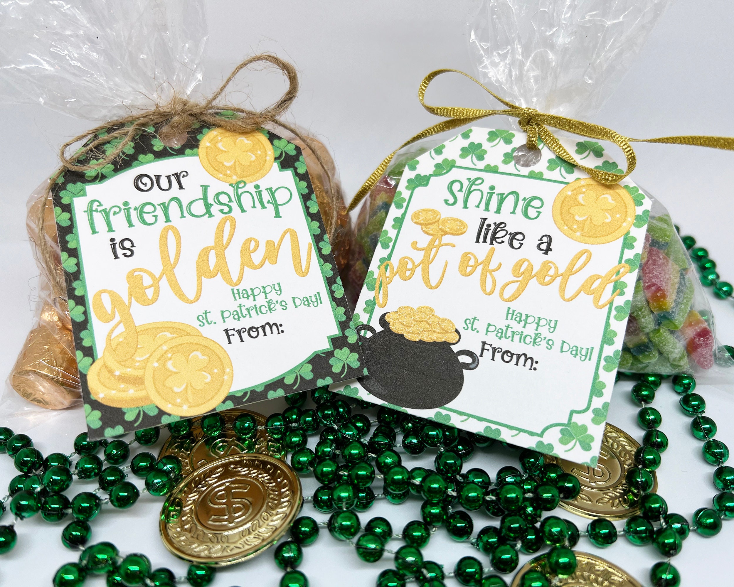 St. Patrick's Day Tags, St. Patrick's Day Printable Treat Bag Tags ...