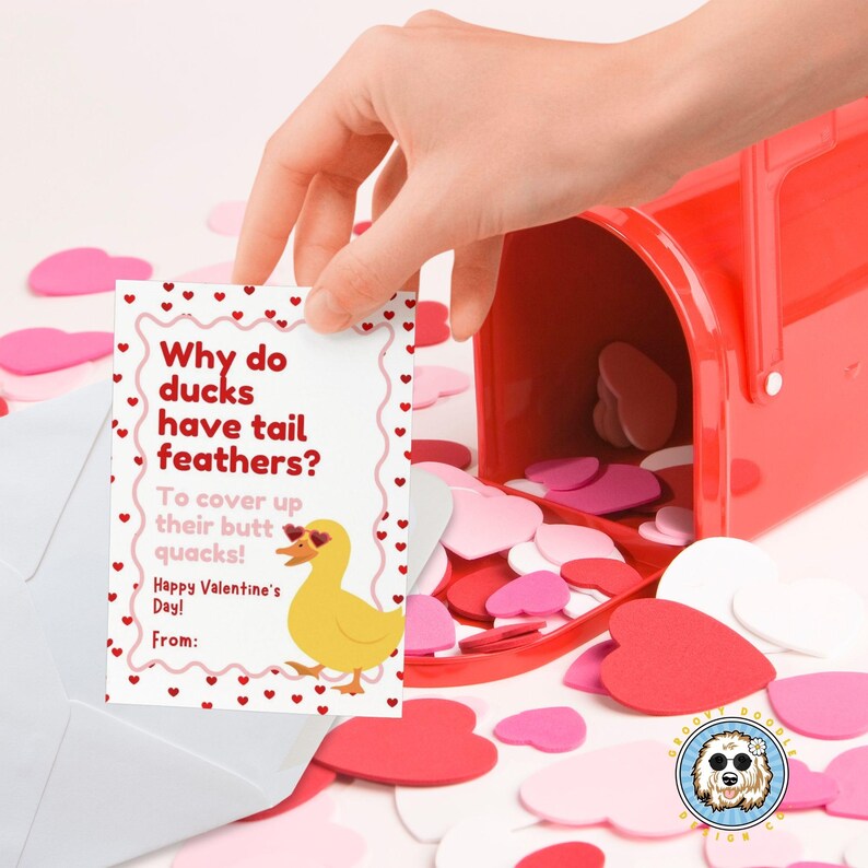 Editable Funny Jokes Valentine's Day Cards Template, Printable ...