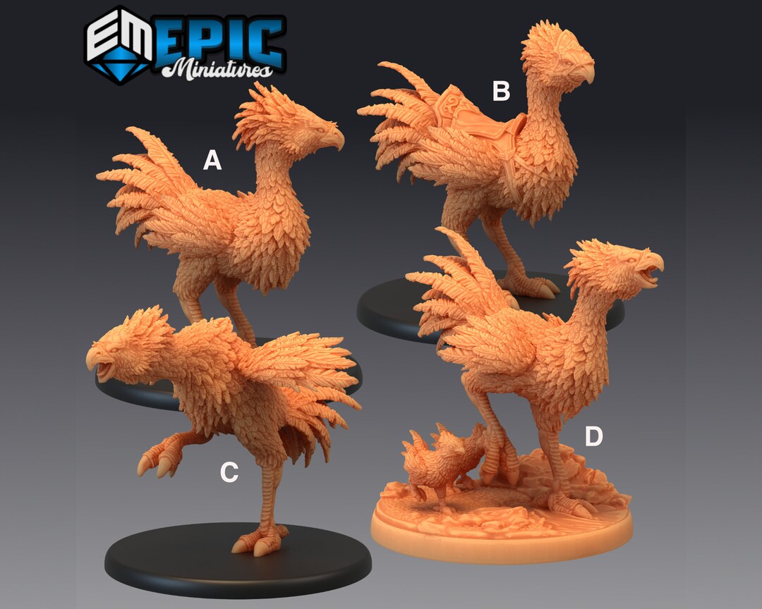 Terror Bird (thunder Chicken!) - 28mm Scale - Epic Miniatures - Etsy