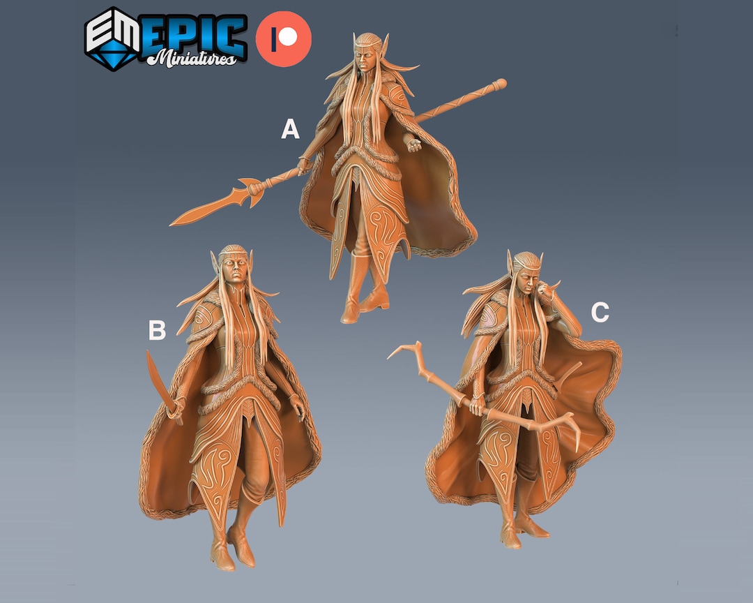Female Winter Elf 28mm Scale Epic Miniatures - Etsy