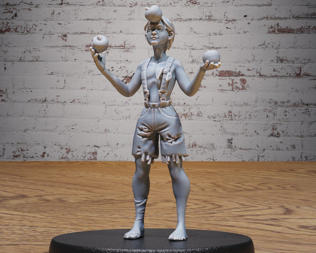 Boy With Apples - 28mm Scale - Epic Miniatures - Festival Village - Etsy