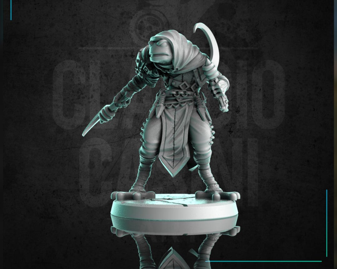 Killer Frogman Rogue With Sickles - 28mm or 32mm - Claudio Casini Art ...