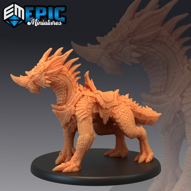 Blue Guard Drake (wingless Dragon) - Etsy
