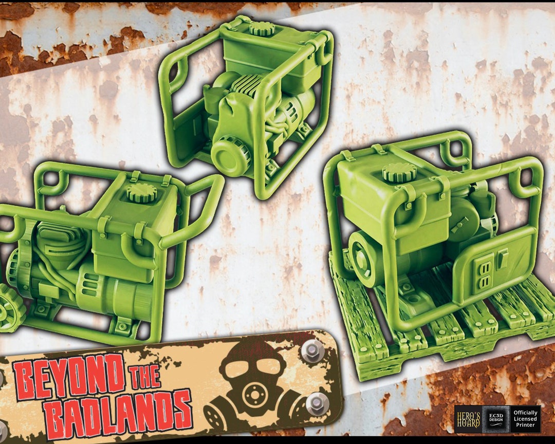 Generator Post-apocalyptic 32mm EC3D Designs Beyond the Badlands - Etsy