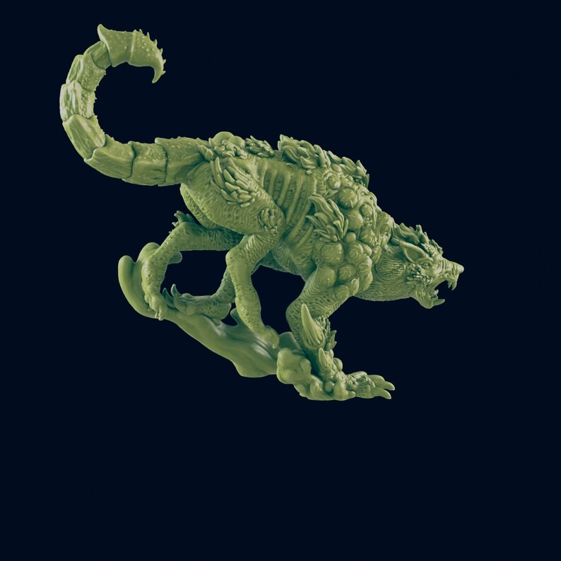 Mutated Wolf Beastie Post-apocalyptic 32mm EC3D Designs - Etsy