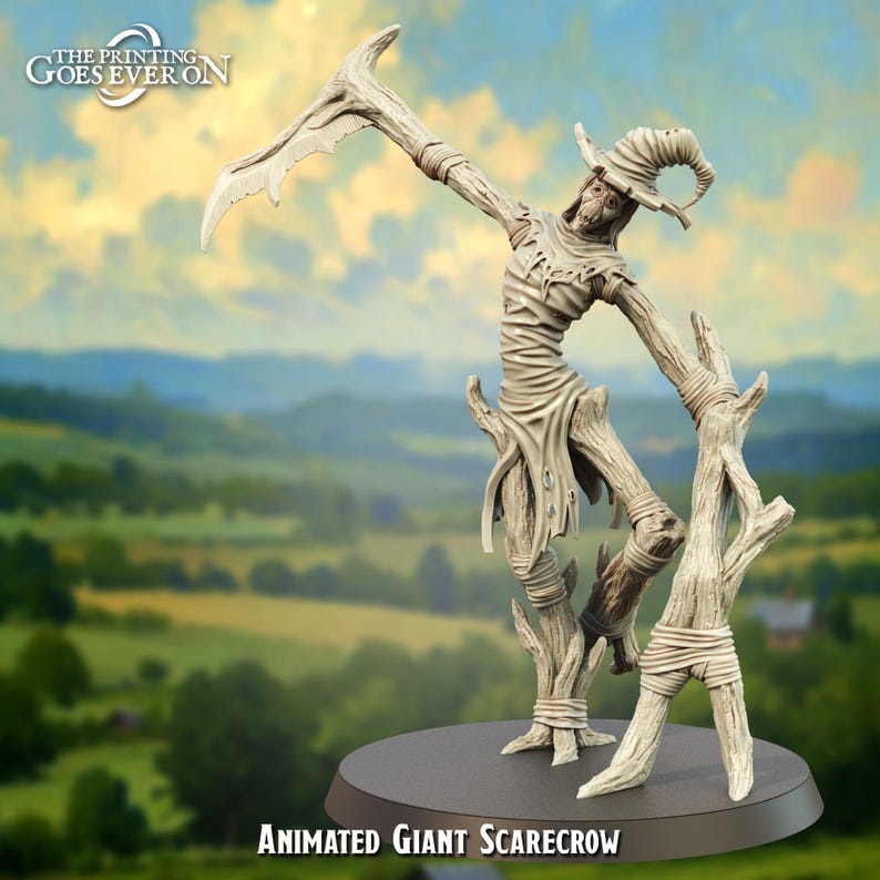 Giant Animated Scarecrow - Fits 50mm Base - 28mm/32mm - the Printing ...