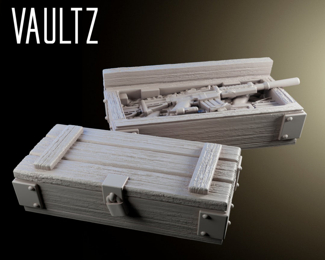 Weapon Crate - 28mm/32mm - Vaultz - for Games Like Zombicide, This is ...