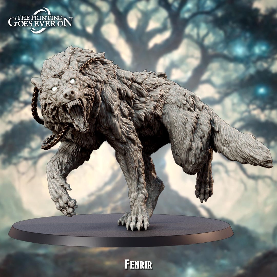 Buy Fenrir (norse the Fenris Wolf) - 28mm - the Printing Goes Ever on ...