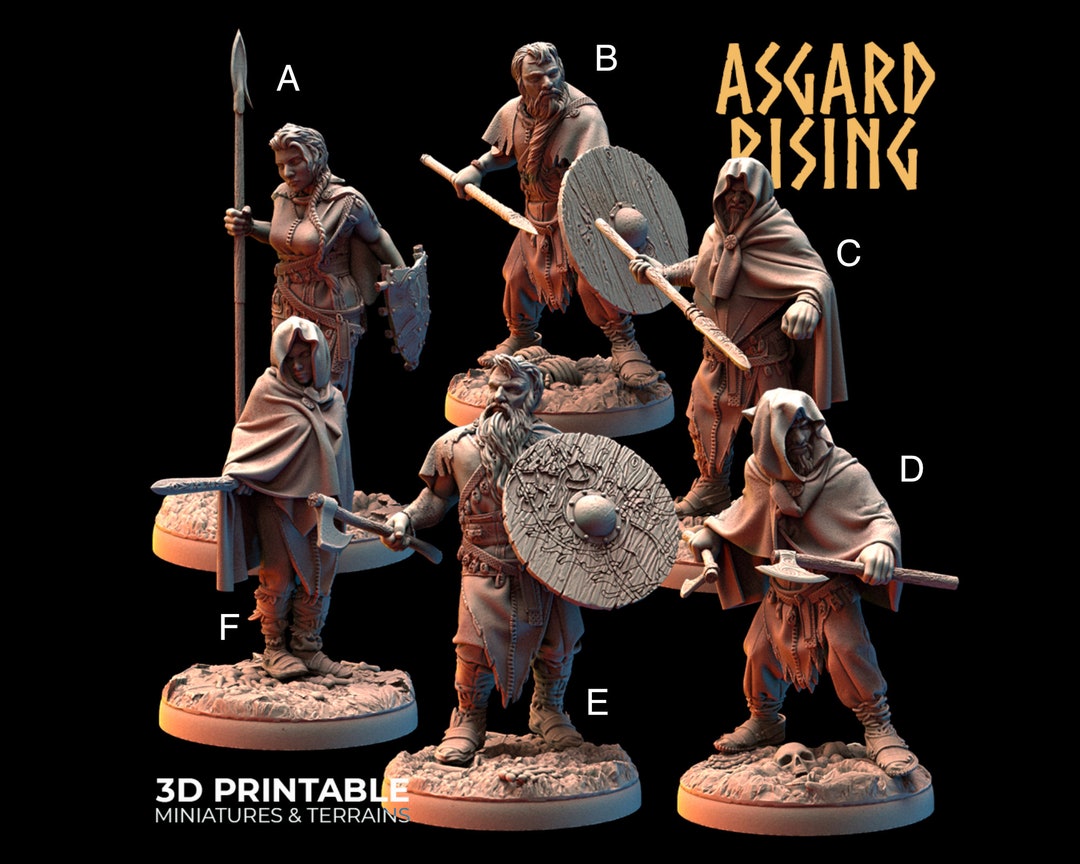 Rune Guardians of the Raven Clan Norse Theme 32mm Asgard Rising - Etsy