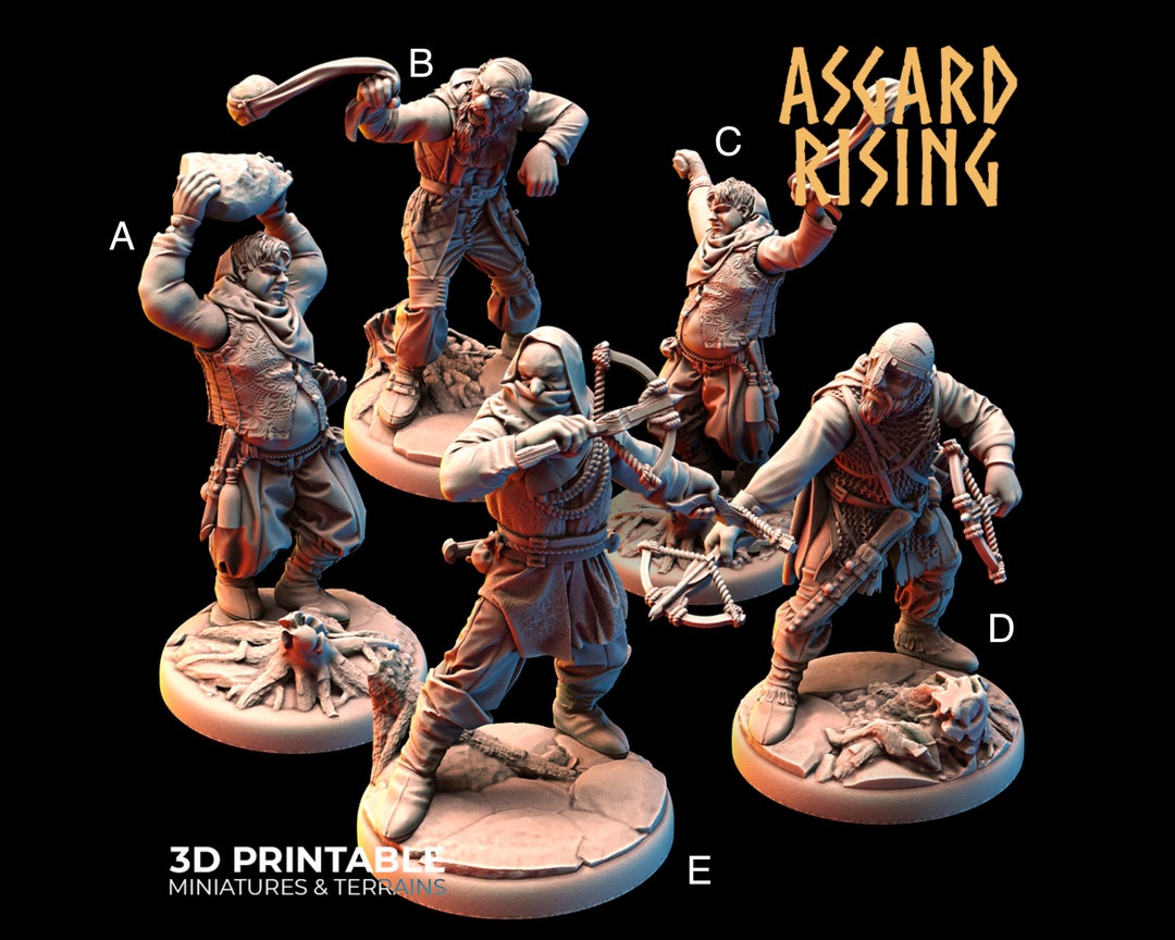 Bandit Deserters - Norse Theme - 32mm - Asgard Rising - Bandits! - Etsy