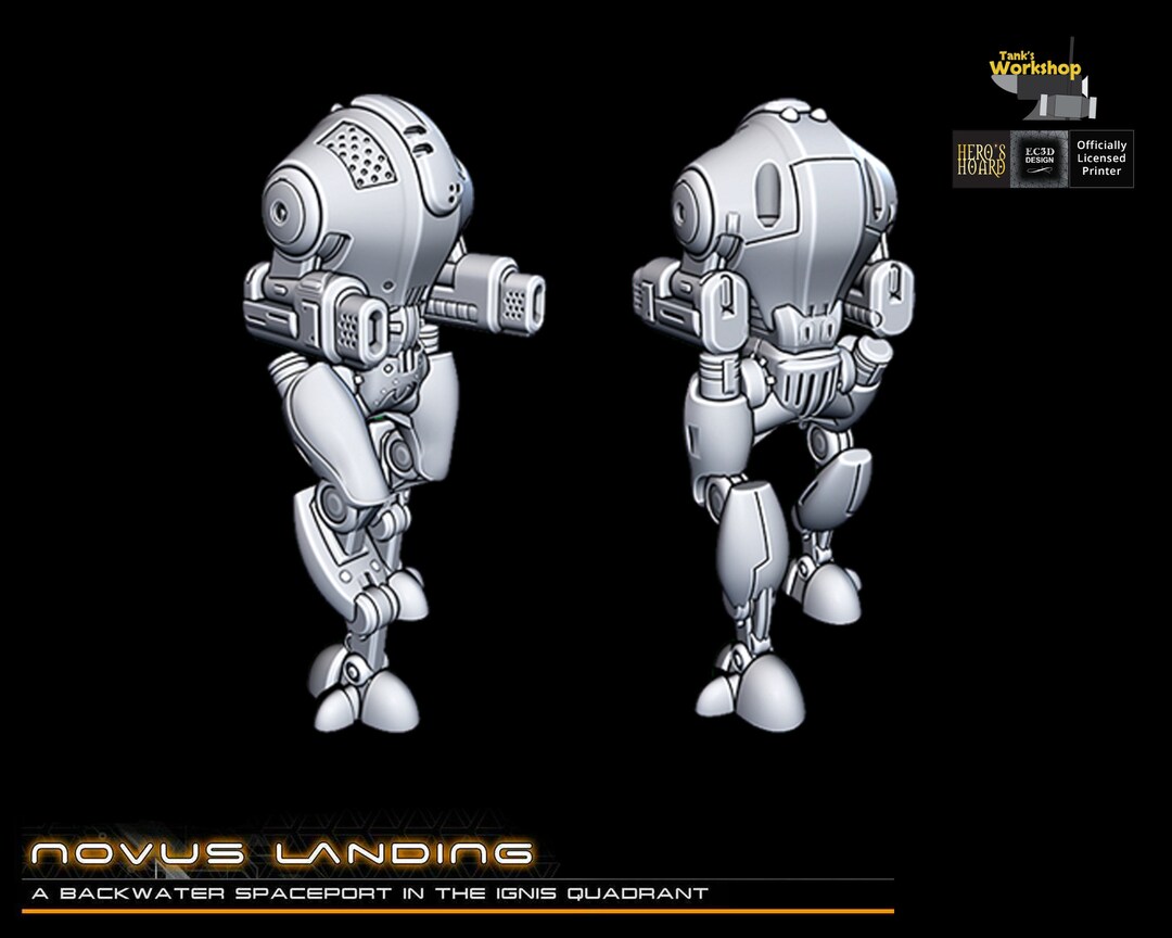 Defense Bot - 28mm/32mm - Novus Landing - EC3D Designs - Etsy